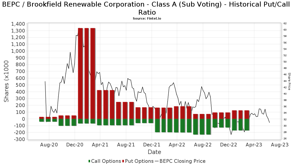 BEPC Institutional Ownership and Shareholders - Brookfield Renewable ...